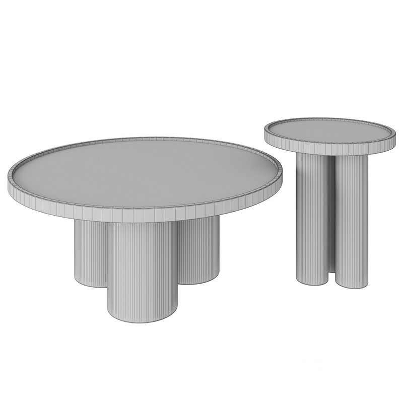 Delta Round Coffee Table 3d model Buy Download 3dbrute