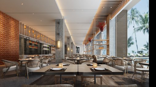Modern Hotel Buffet Restaurant 3d model Buy Download 3dbrute