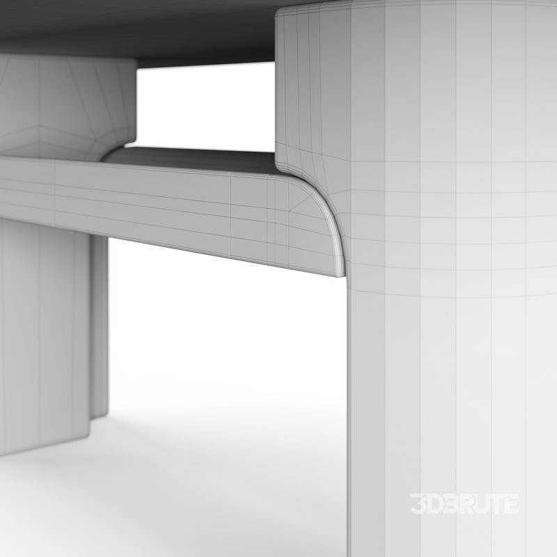 PALATINE Table by RocheBobois 3d model Buy Download 3dbrute