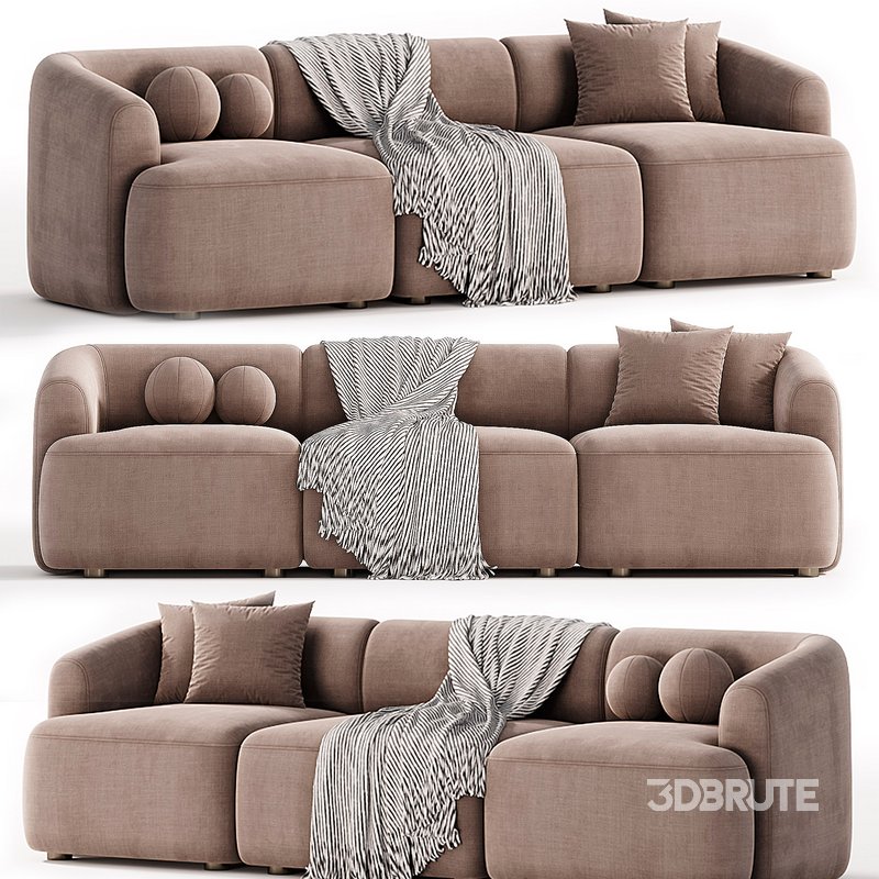 Sofa modular Sofia 3d model Buy Download 3dbrute