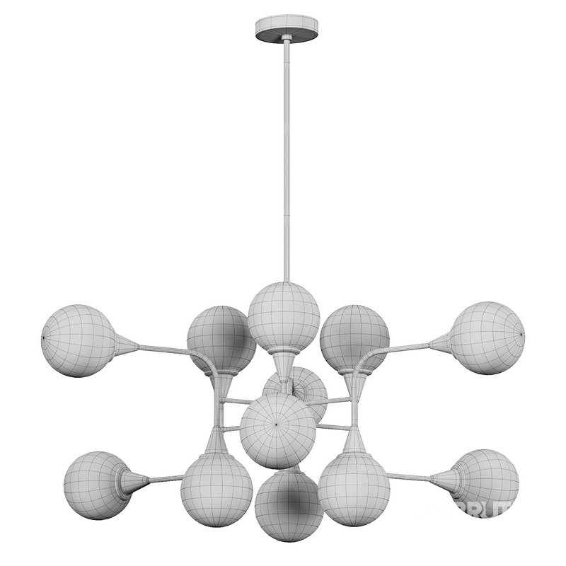Urban 02 Cosmo Chandelier 3d model Buy Download 3dbrute