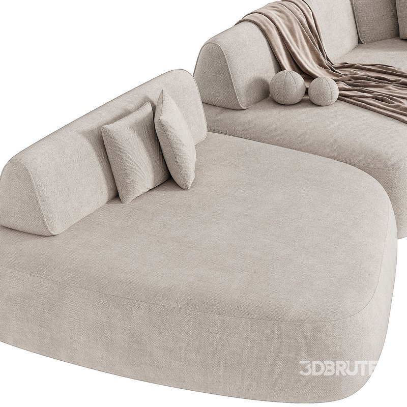 Loveseat Sofa 3d model Buy Download 3dbrute
