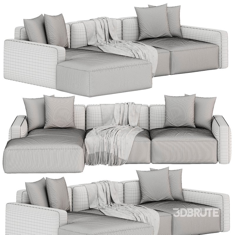 Daniel Sofa 3d model Buy Download 3dbrute