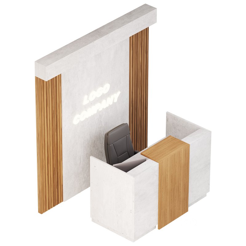 Contemporary Reception 08 3d model Buy Download 3dbrute