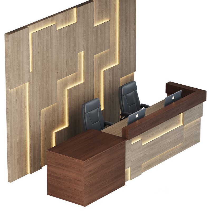 Contemporary Reception 01 3d model Buy Download 3dbrute
