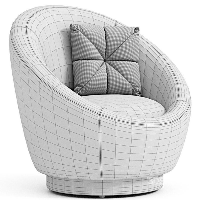 SWIVEL CHAIR ROXY 3d model Buy Download 3dbrute