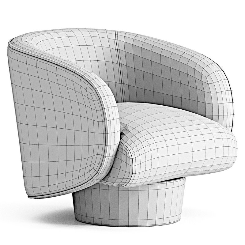 SWIVEL CHAIR ROXY 3d model Buy Download 3dbrute