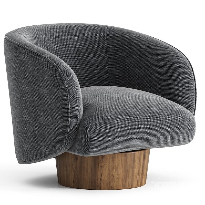 Haven Swivel Chair 3d model Buy Download 3dbrute