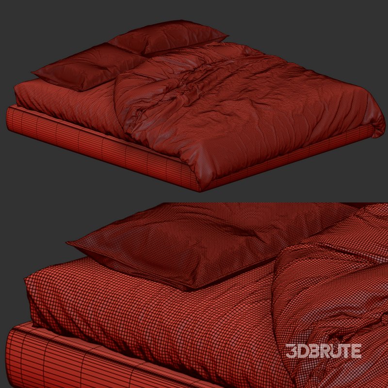 Bed sheets 3d model Buy Download 3dbrute
