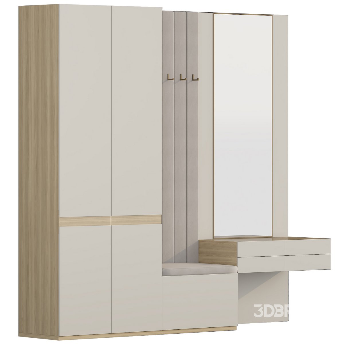 Hall Way 011 3d model Buy Download 3dbrute