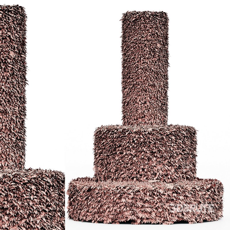 2 Dwarf Yaupon Holly Cylinder tree 3d model Buy Download 3dbrute