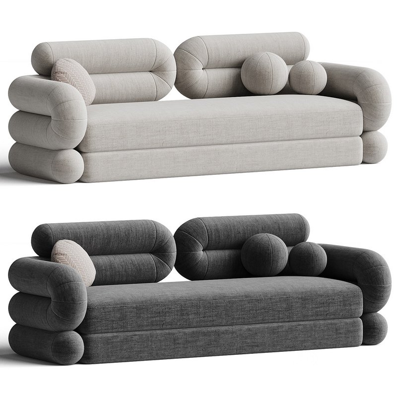Sofa Invisible Collection Ebisu 3d model Buy Download 3dbrute