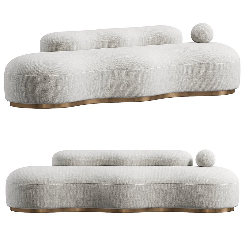 Wavy Sofa by Melis Tatlicibasi 3d model Buy Download 3dbrute