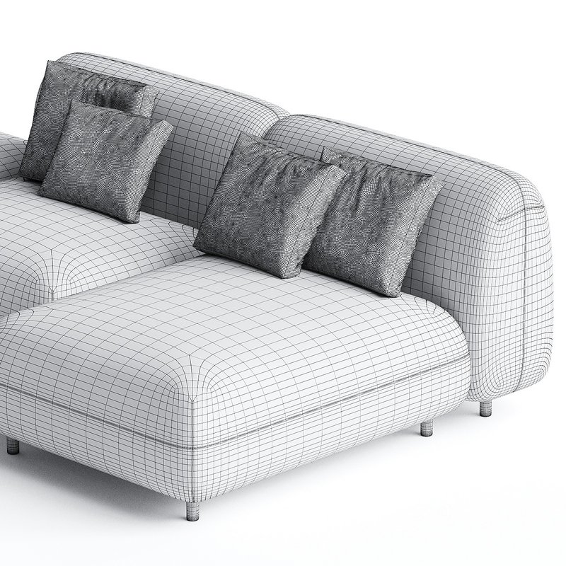 tokio sofa 3d model Buy Download 3dbrute