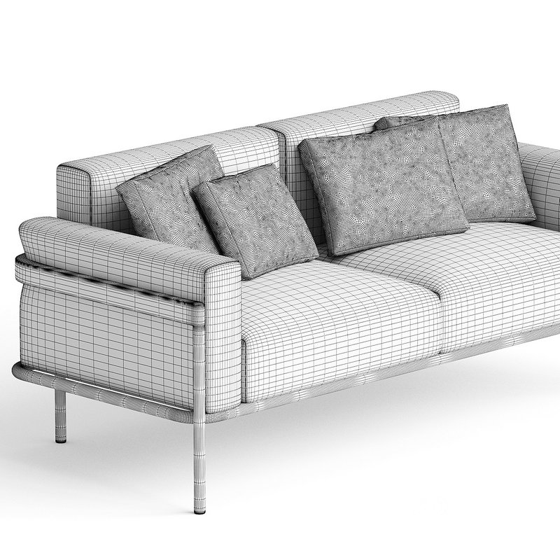 ZENIT Sofa By Paola Zani 3d model Buy Download 3dbrute