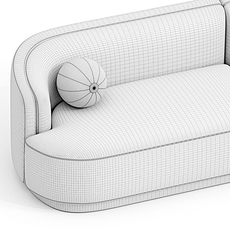 TRACK MODULAR SOFA 3d model Buy Download 3dbrute