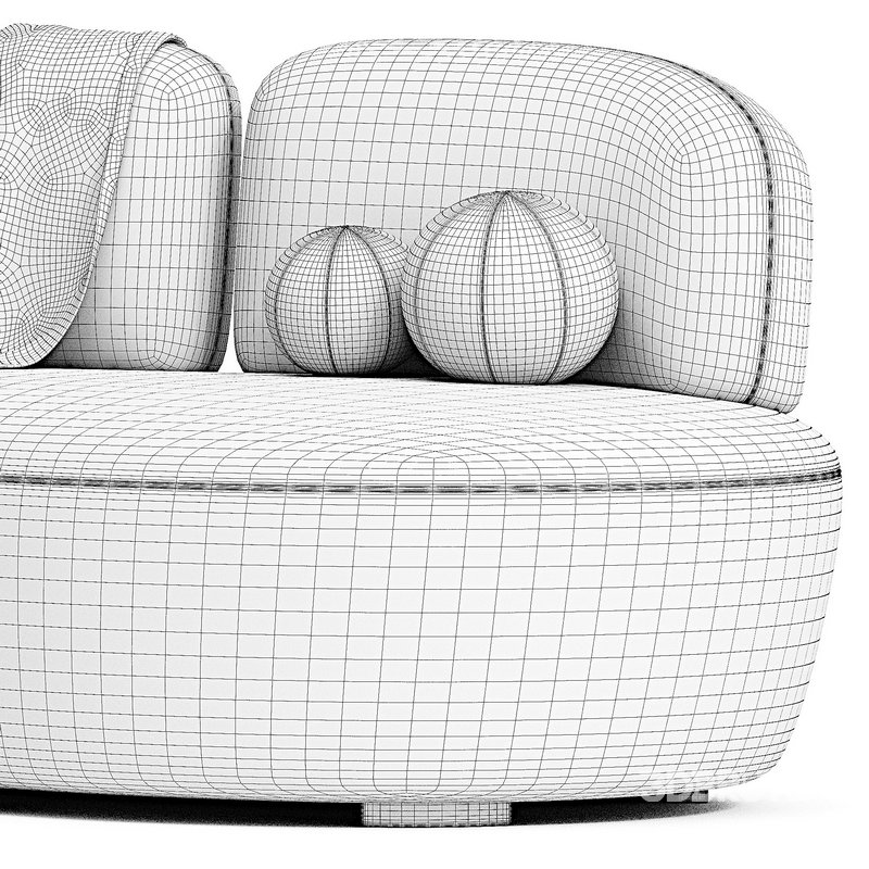TWIN MOON Sofa By Missana design 3d model Buy Download 3dbrute