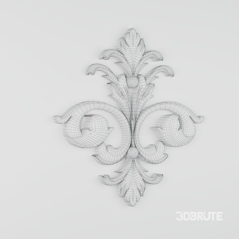 Decor molding 3d model Buy Download 3dbrute