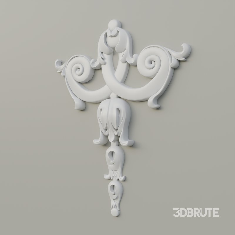 Decor molding 01 3d model Buy Download 3dbrute