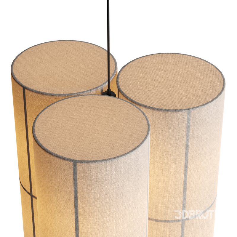 HASHIRA PENDANT LAMP CLUSTER 3d model Buy Download 3dbrute