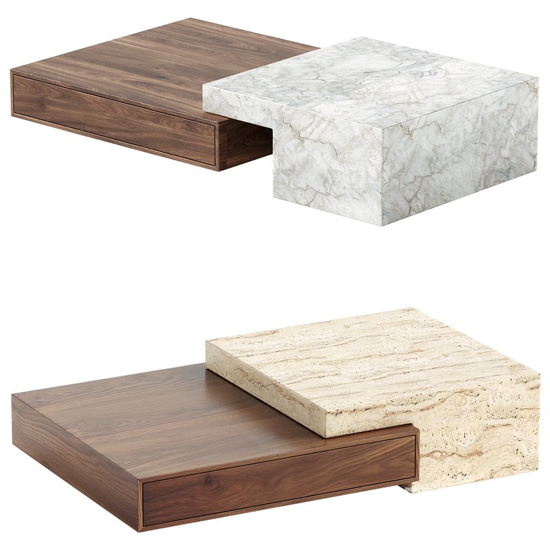 ALARIC MARBLE COFFEE TABLE 3d model Buy Download 3dbrute