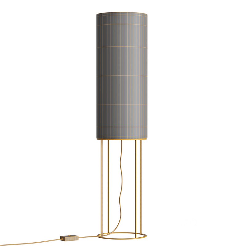 HASHIRA HIGH FLOOR LAMP RAW 3d model Buy Download 3dbrute