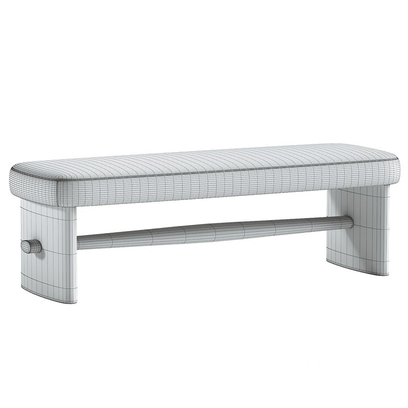 Sereno Bench 3d model Buy Download 3dbrute