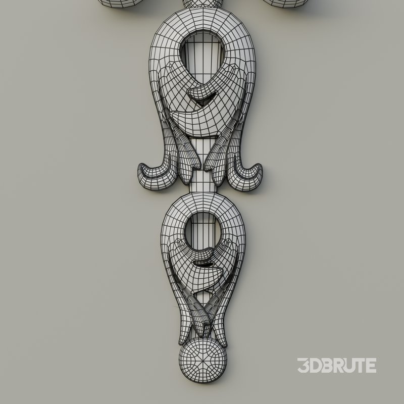 Decor molding 01 3d model Buy Download 3dbrute