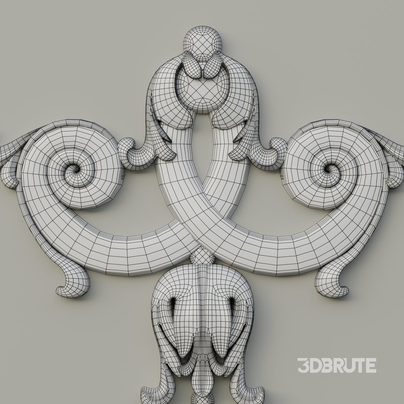 Decor molding 01 3d model Buy Download 3dbrute