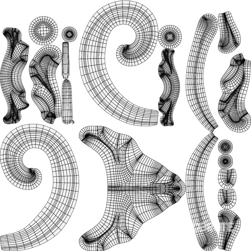 Decor molding 01 3d model Buy Download 3dbrute