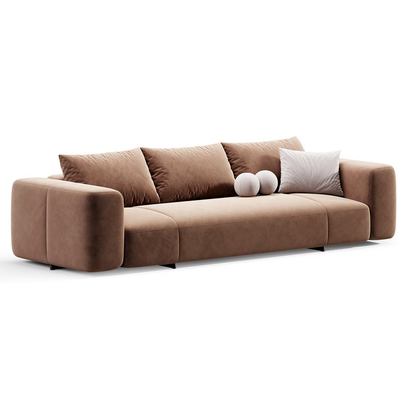 Yves Sofa by Minotti 3d model Buy Download 3dbrute