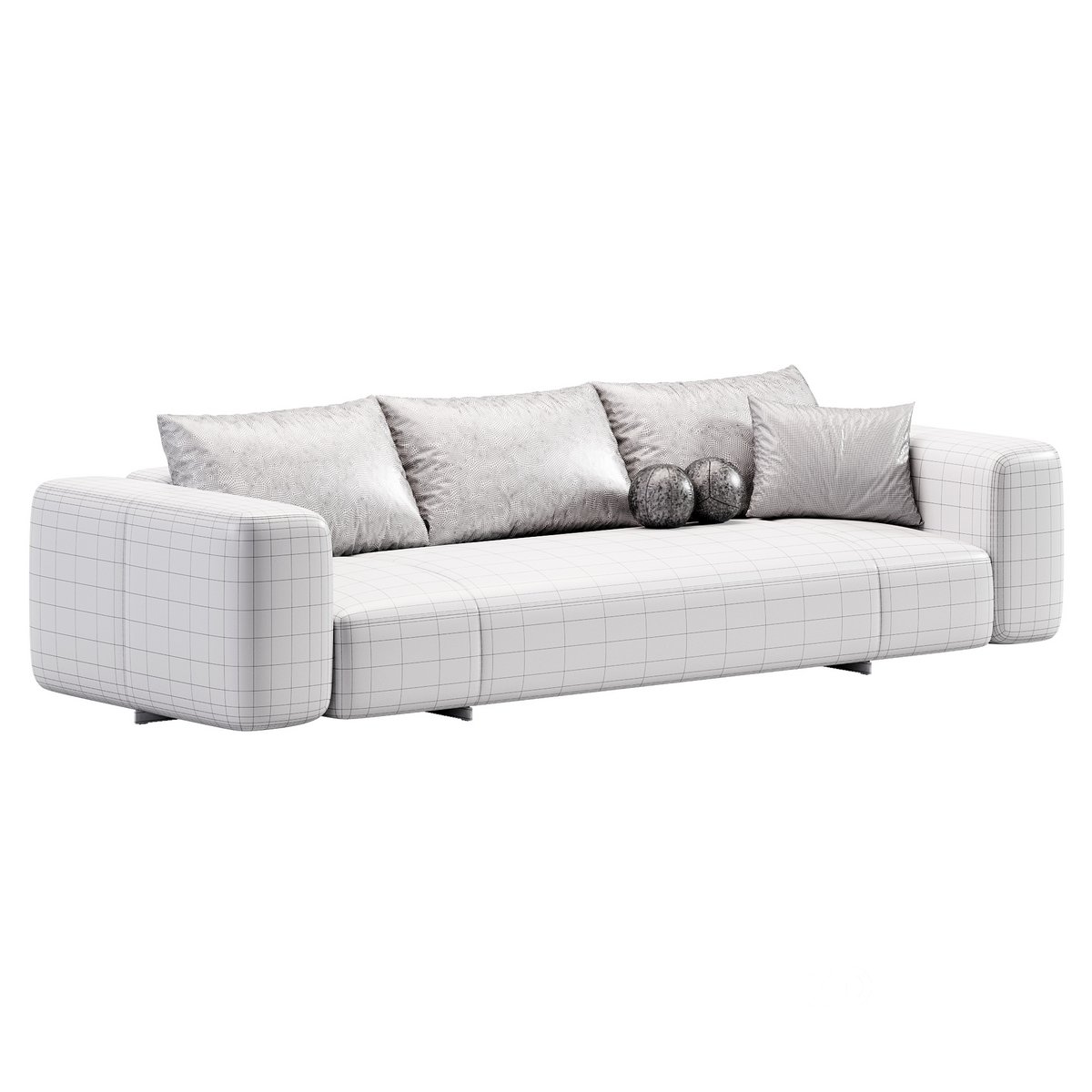Yves Sofa by Minotti 3d model Buy Download 3dbrute