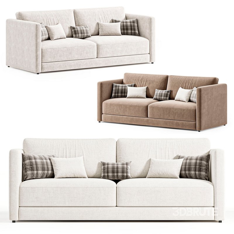 Astra sofa 3d model Buy Download 3dbrute