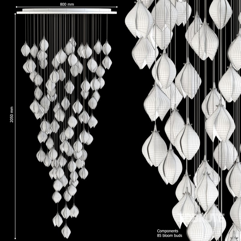 BLOOM SMALL CIRCLE 9 3d model Buy Download 3dbrute