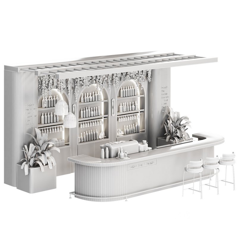 Bohemian Cafe 015 3d model Buy Download 3dbrute