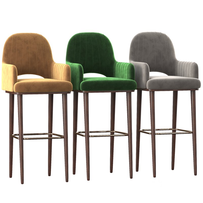 Bar_chair_semi_bar 3d model Buy Download 3dbrute