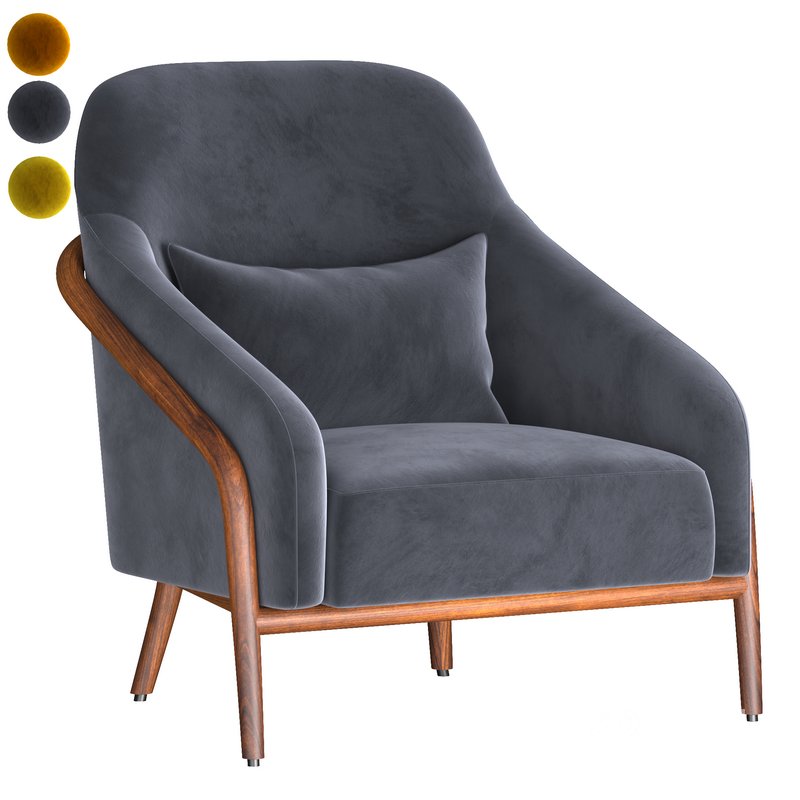 Adele_Armchair_Ulivi_Salotti 3d model Buy Download 3dbrute