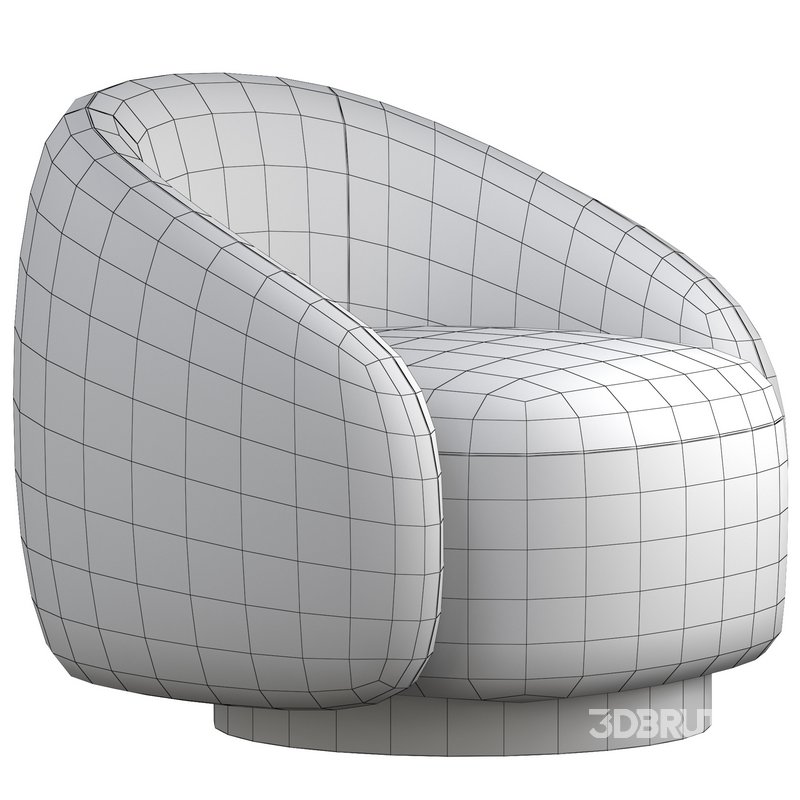 Swivel_Chair_Brice 3d model Buy Download 3dbrute