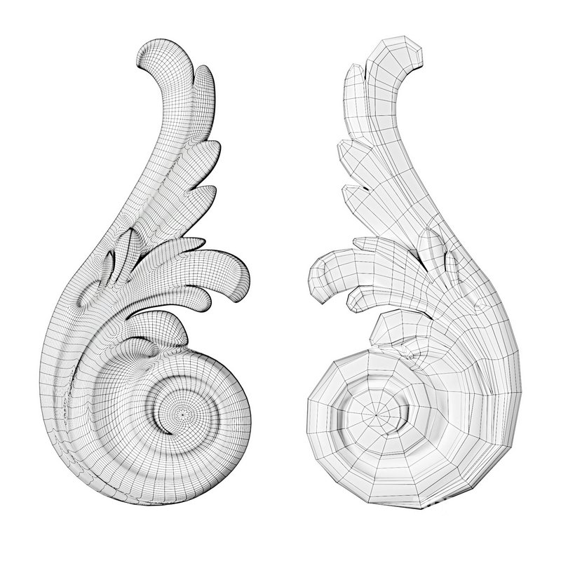 Decor Molding 3d model Buy Download 3dbrute