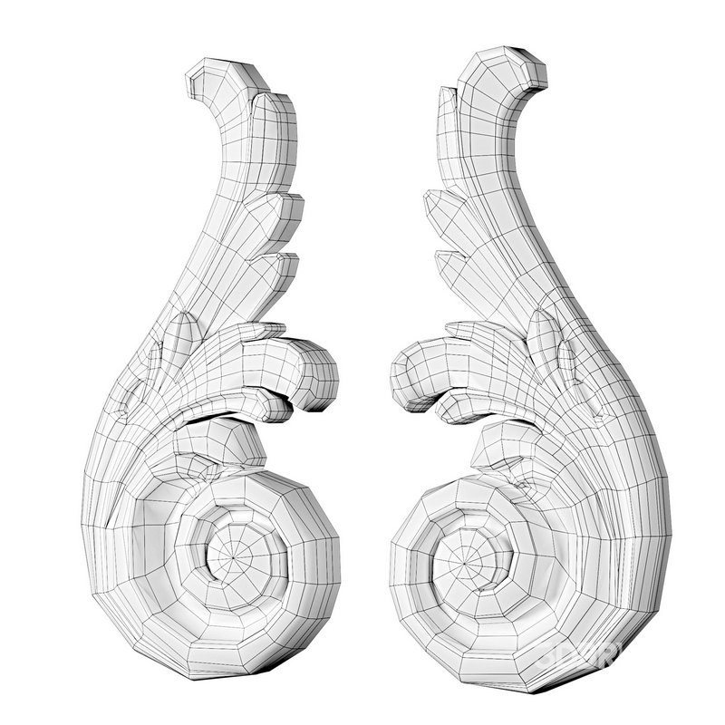 Decor Molding 3d model Buy Download 3dbrute