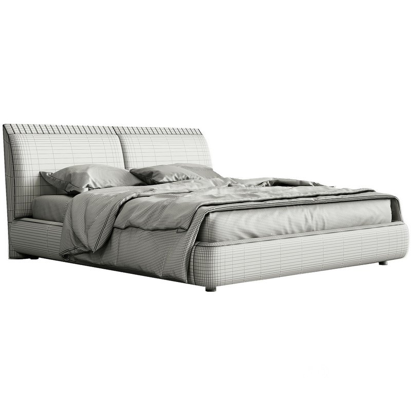 ALBERTA bed By GAME Bed 3d model Buy Download 3dbrute