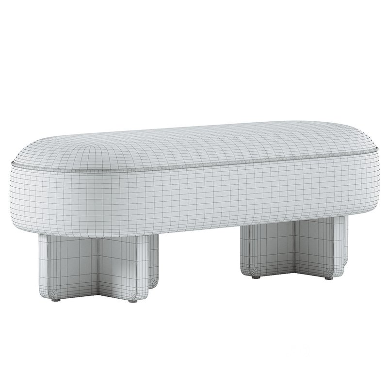 Larson Long Bench 3d model Buy Download 3dbrute