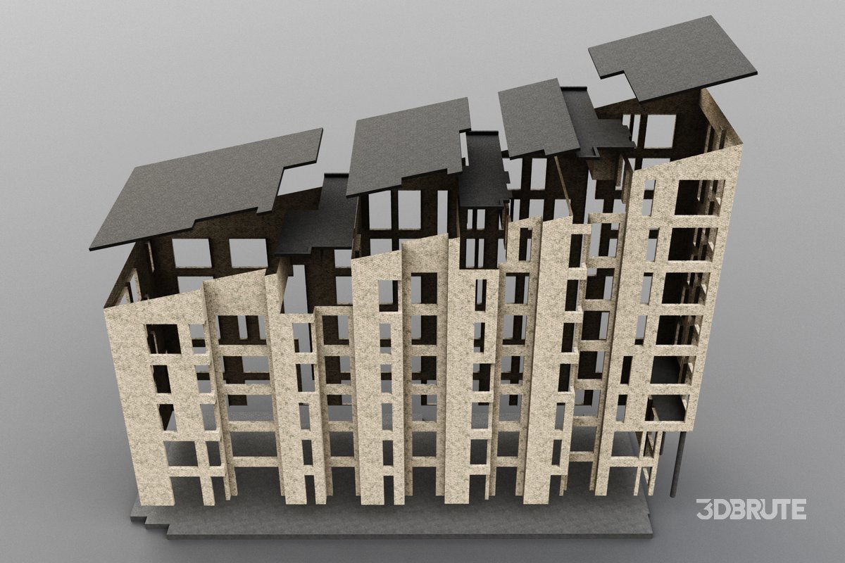 Building - Denmark - Copenhagen - 3dbrute : 3dmodel furniture and decor