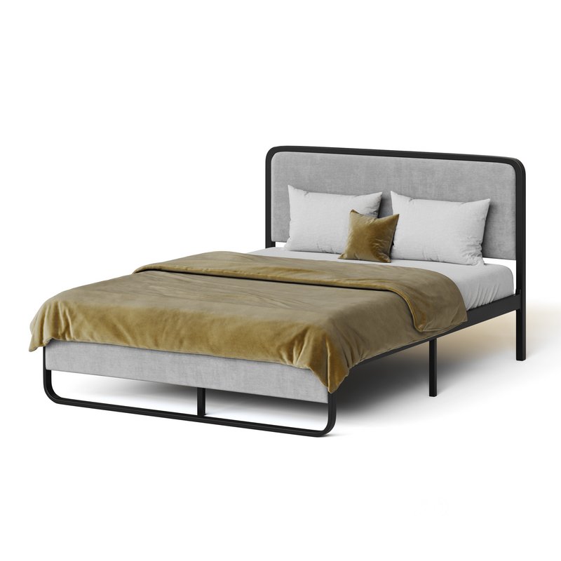 Lilas bed by Gallotti&Radice 3d model Buy Download 3dbrute