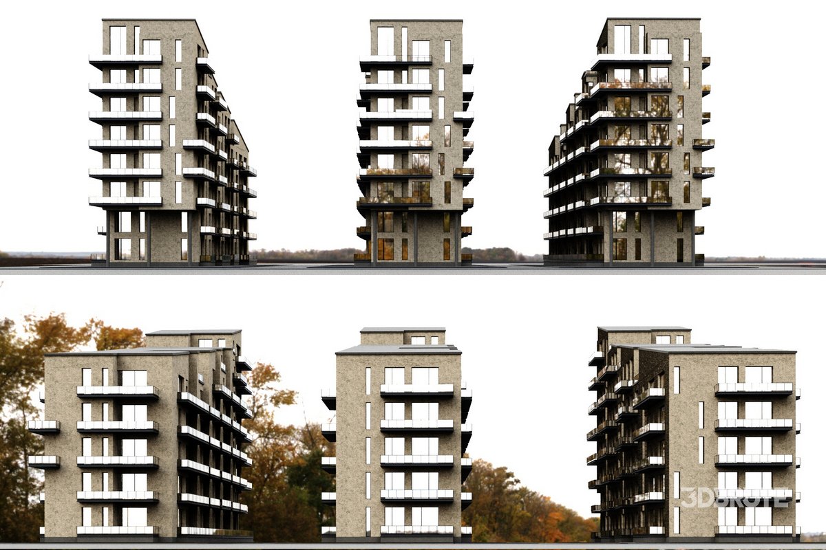 Building - Denmark - Copenhagen - 3dbrute : 3dmodel furniture and decor