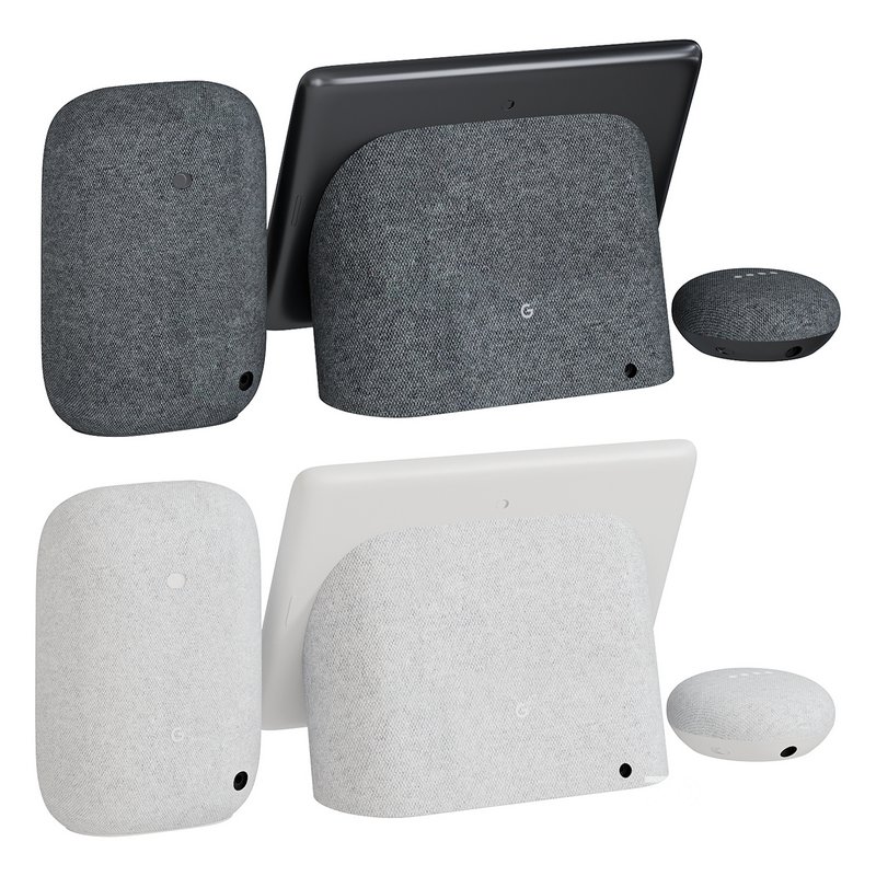 Google smart home set 3d model Buy Download 3dbrute