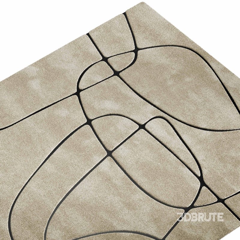 Vtwonen Doodle Rug 3d model Buy Download 3dbrute