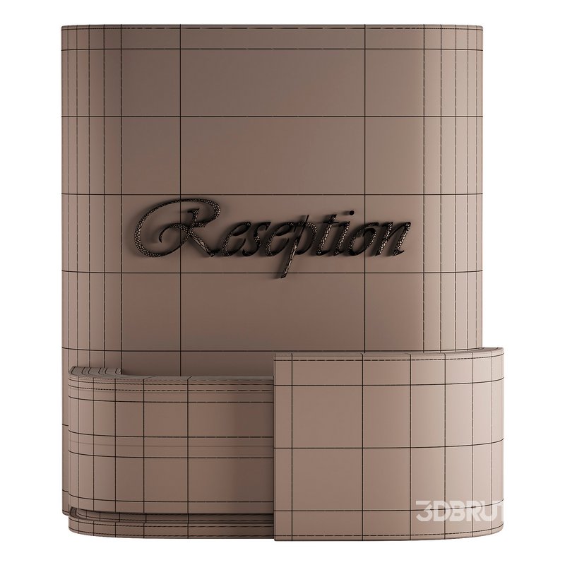 Reseption 3d model Buy Download 3dbrute