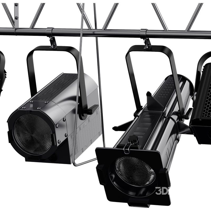 Soft theater farm with lighting equipment 3d model Buy Download 3dbrute