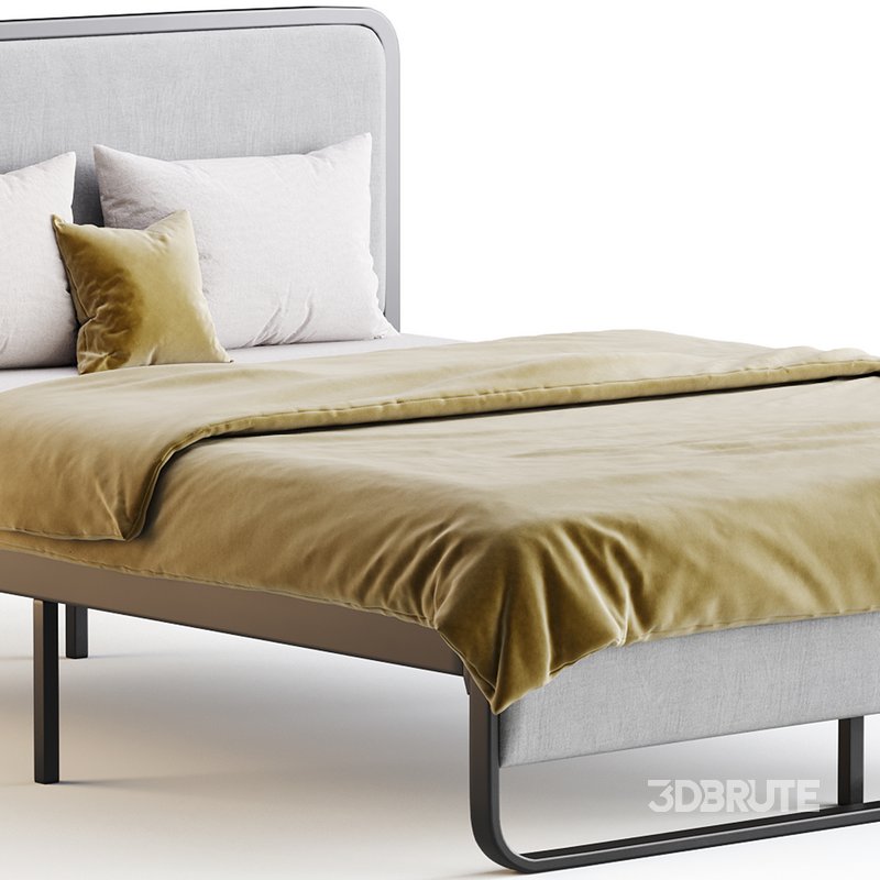 Lilas bed by Gallotti&Radice 3d model Buy Download 3dbrute